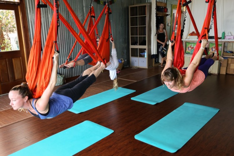 Fitness on the Road: Aerial Yoga in PCB - Camels & Chocolate